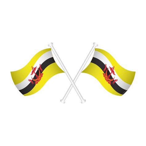Brunei Flag Brunei Flag Brunei Watercolor Flag Png And Vector With