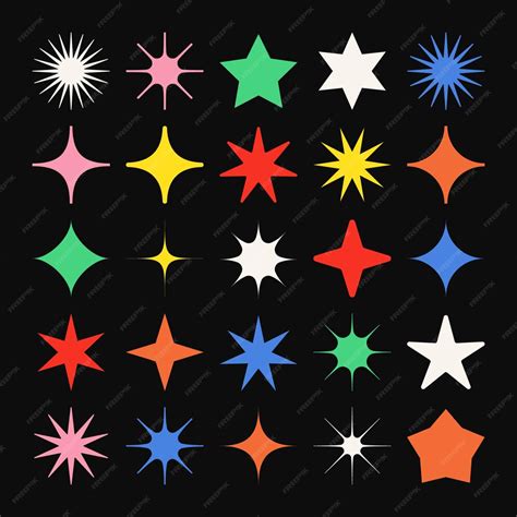 잔인한 기하학적 모양 다채로운 기호 단순한 원시적 요소 및 형태 바우하우스 레트로 디자인 프리미엄 벡터