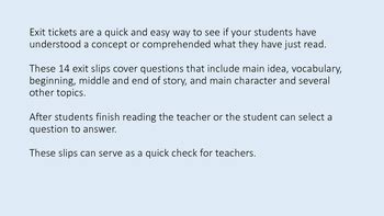 Reading Exit Tickets By Middle Mastery TPT