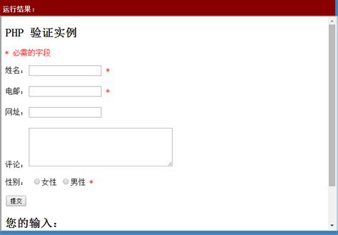 Php 表单验证 必填字段 Csdn博客