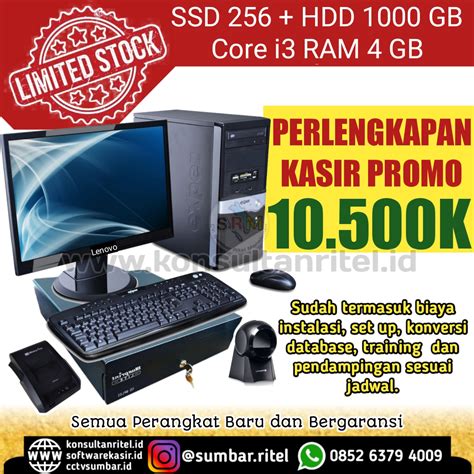 Paket Komputer Kasir Premium Software Kasir Sumbar