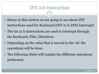 Keyboard Interrupt PPT
