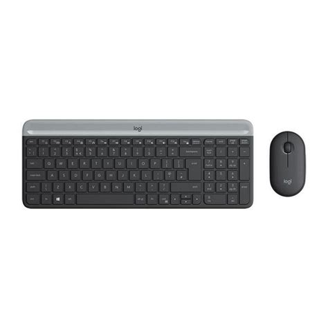 Logitech Ensemble Clavier Souris Sans Fil Et Silencieux MK Ultra Fin Disposition