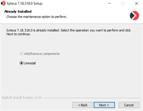 Uninstalling The Application Server