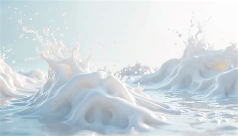 Белый пенный фон Ai сгенерированное изображение