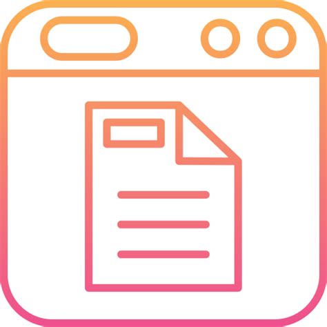 Metadata Generic Gradient Outline Icon