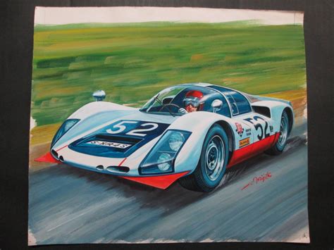 梶田達二 肉筆原画 5 サイン入り スーパーカー プラモデル 箱絵 検 小松崎茂 ボックスアート アオシマ 合体ロボット イマイ 高荷義之