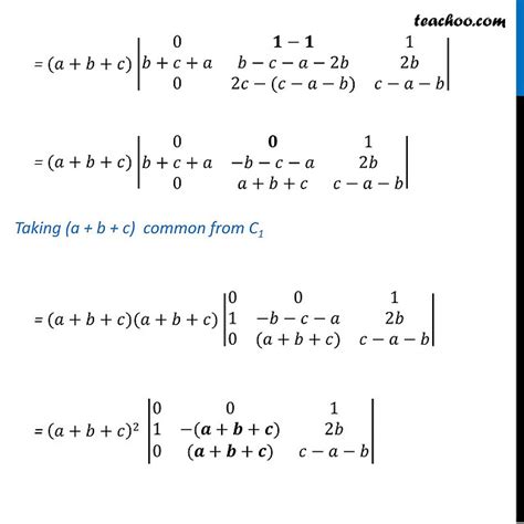 Question 11 I Using Properties Prove That Determinant A B C 2