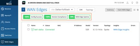 Monitor Session Smart Router Deployed As Wan Edge Mist Juniper Networks