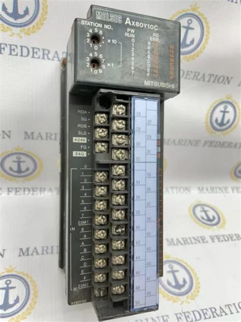 Mitsubishi Electric Ax80y10c Plc Input Output Unit Melsec A6din1c Prog