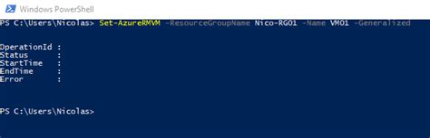 create an image of a generalized vm in azure