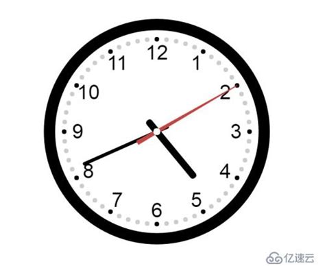 Canvas时钟效果 开发技术 亿速云