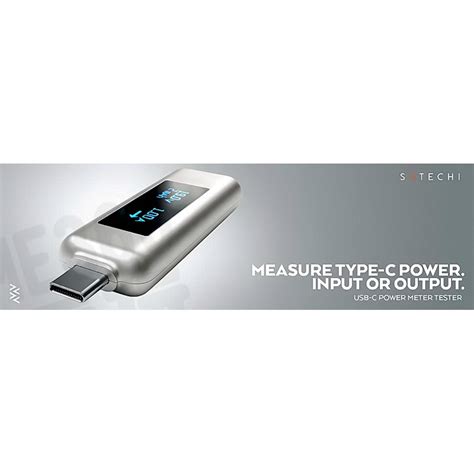 Satechi Usb Type C St Tcpm 電壓 電流 電量表 檢測儀 測電表 測量儀 銀色【台中恐龍電玩】 蝦皮購物
