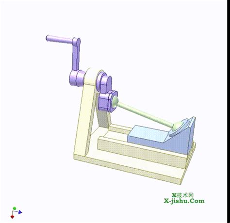 空间曲柄滑块机构1 Spatial slider crank mechanism 1机械原理图 X技术