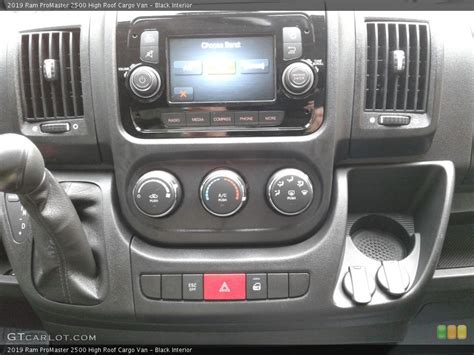 Black Interior Controls For The 2019 Ram Promaster 2500 High Roof Cargo