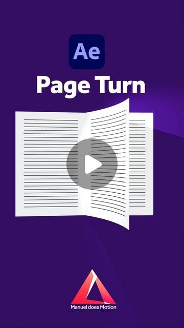 Manuel Does Motion On Instagram Animate A Page Turn In After Effects Get The Free Project