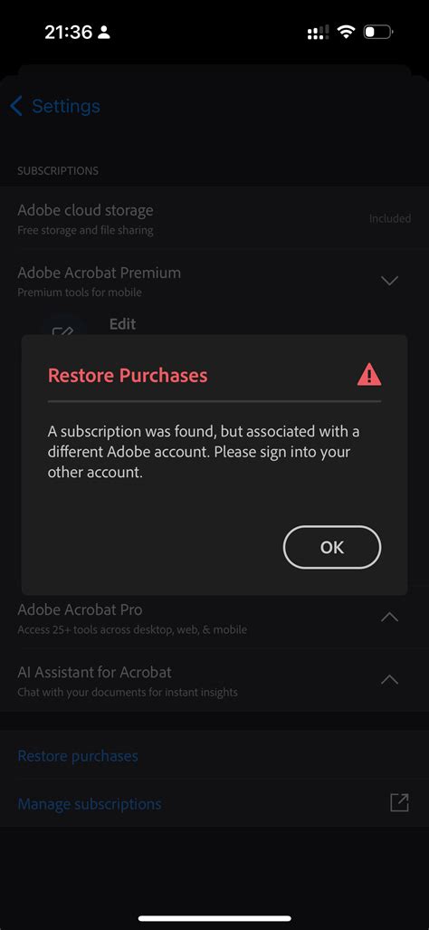 Subscription Not Found Adobe Community 14787561