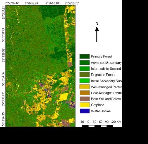 Spatial Distribution Of Lulc Classes Derived From The Cloude Pottier Download Scientific