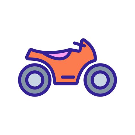 Vector De Icono De Motocicleta Ilustración De Símbolo De Contorno
