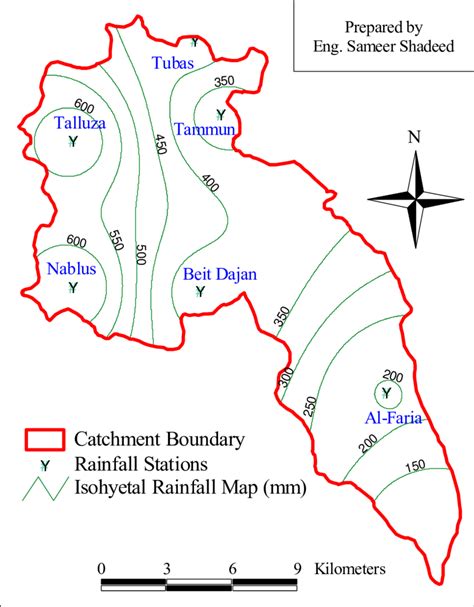 Rainfall Stations And Rainfall Distribution Within The Faria Catchment Download Scientific Diagram
