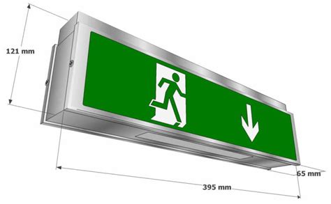 Low Ceiling Slim Exit Box Ceiling Emergency Lighting