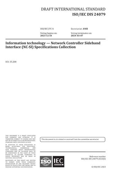 Isoiec Dis 240792023 Information Technology Network Controller
