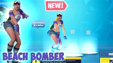 New Beach Bomber Skin In Fortnite Youtube