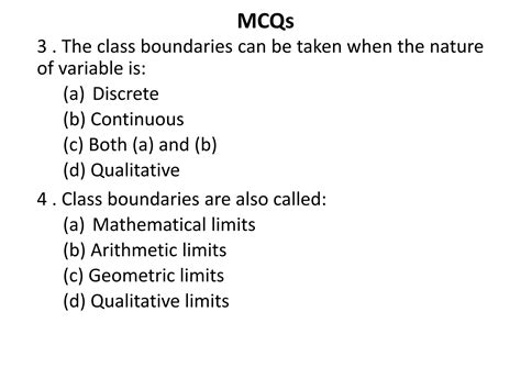 Frequency Distribution Table 5 Ppt