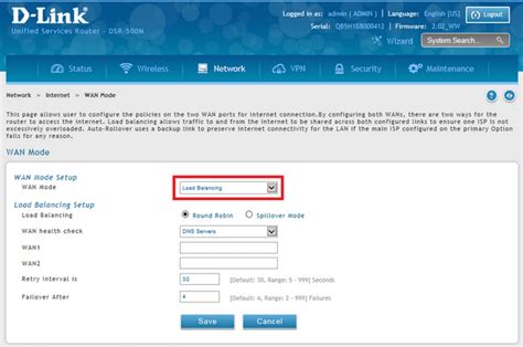 How To Setup Load Balancing With Multiple Wan Links Dsr Series Fw2x