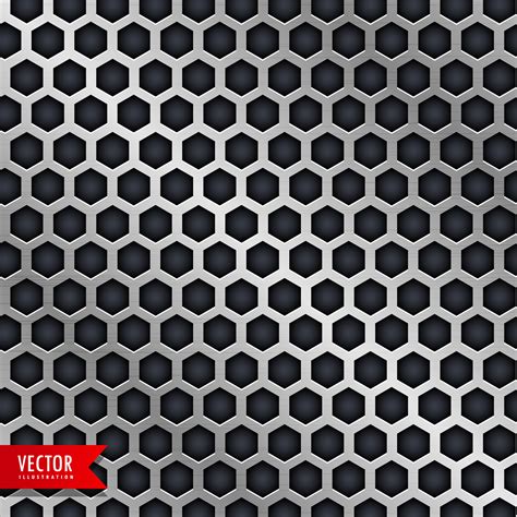 Vector Honeycomb Pattern Design In Metallic Style Download Free Vector Art Stock Graphics