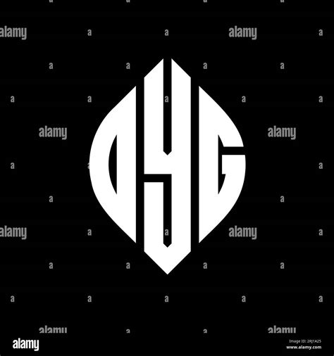 Dyg Circle Letter Logo Design With Circle And Ellipse Shape Dyg