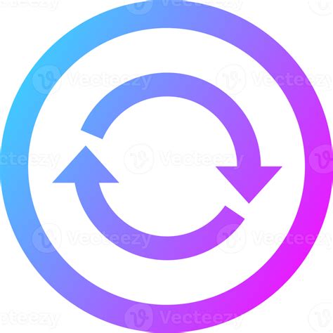Sync Icon In Gradient Colors Server Signs Illustration 17784770 Png