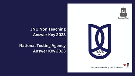 Jnu Non Teaching Answer Key 2023