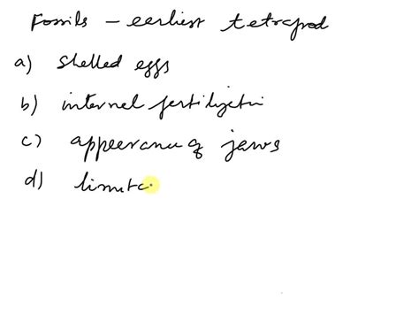 solved question 19 fossils of the earliest tetrapods should show