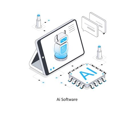 Premium Vector Ai Software Isometric Stock Illustration Eps File