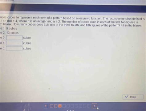 Uses Cubes To Represent Each Term Of A Pattern Based On A Recursive Function The Recursiv Algebra