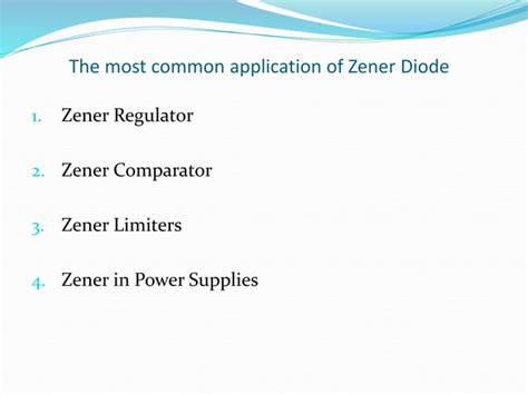 Zener Diode Full Presentation Pptx