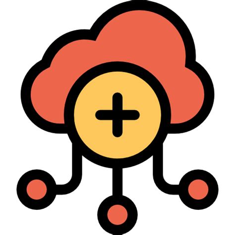 Cloud Computing Kiranshastry Lineal Color Orange Icon
