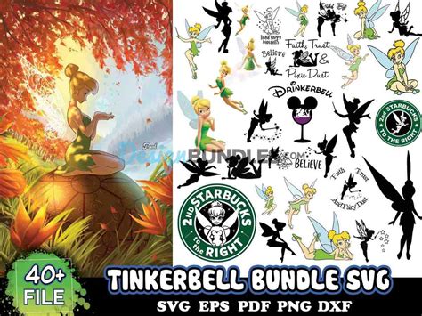 Files Tinkerbell Bundle Svg Disney Svg Fairy Svg Instant Download BestDesignBundle