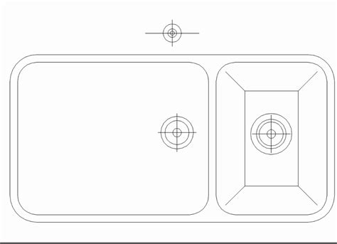 Kitchen Sink In Autocad Cad Download Kb Bibliocad