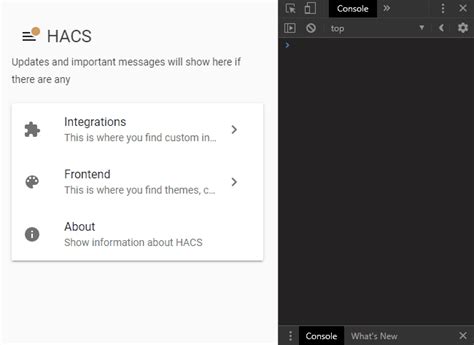 the add integration button is not working · issue 1192 · hacs