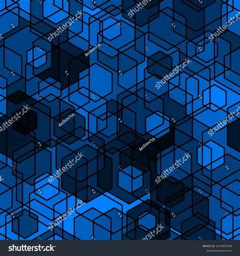Honeycomb Seamless Pattern Repeated Overlap Hexagon Stock Vector Royalty Free 2172935769