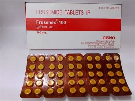 100mg Frusenex Frusemide Tablets At ₹ 146strip Furosemide Tablet In