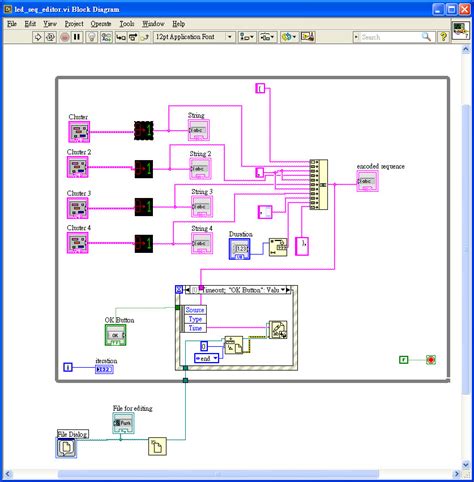 小螞蟻的學習筆記 LabVIEW 七段顯示器Demo程式編輯器