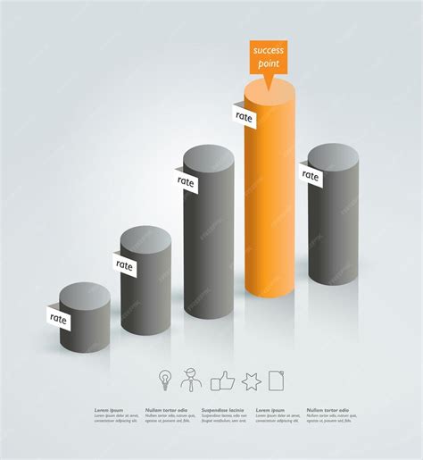 Premium Vector 3d Graph For Infographic Premium Vector 3d Graph For Infographic
