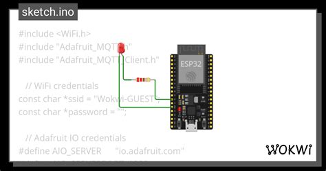Adafruit To Esp32 Demo Wokwi Esp32 Stm32 Arduino Simulator