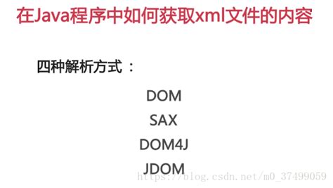 Java解析xml4种方法 Csdn博客