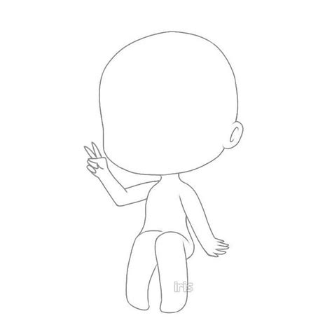 Гача поза Chibi Sketch Chibi Drawings Anime Drawings Sketches Kawaii