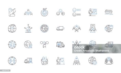 전송 라인 아이콘 컬렉션입니다 투영 심리학 잠재 의식 해결되지 않은 감정 양면성 강도 벡터 및 선형 그림 관계 억제 역전이 개요