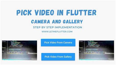 Pick Video In Flutter Cameragallery By Zeeshan Ali Medium